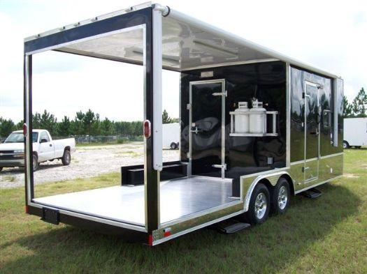 Custom Barbeque Enclosed Trailer with Living Quarters - Millennium Trailers