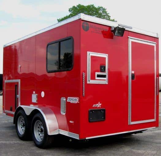 7'x12' Custom Star Splicing Enclosed Cargo Trailer - Millennium Trailers