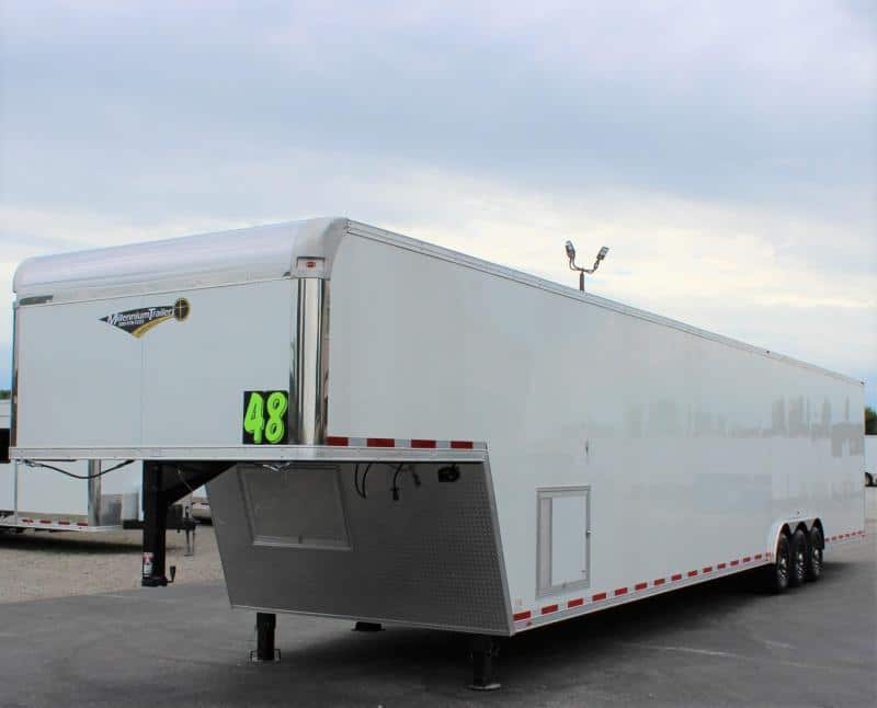 Enclosed Gooseneck Trailer Loaded 2023 48' w/Wide Ramp Door ...