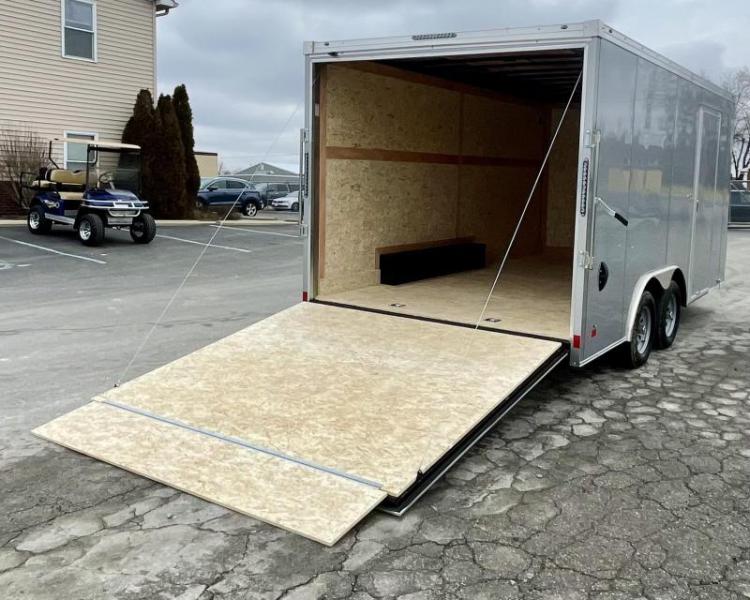 Enclosed Cargo Trailers For Sale 2022 16' Wide Ramp Door 7' Interior ...