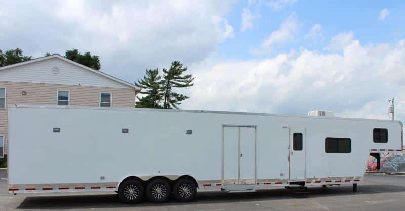 Enclosed Car Trailers with Living Quarters 48' Gooseneck Dragster Pkg ...