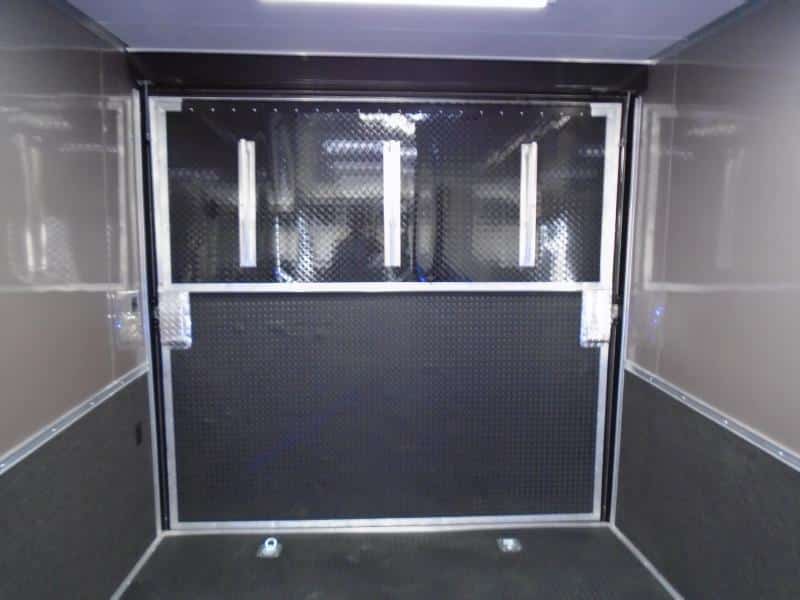 Enclosed Car Trailer 34' 3/6K Spread Axles Wide Ramp Door Finished ...