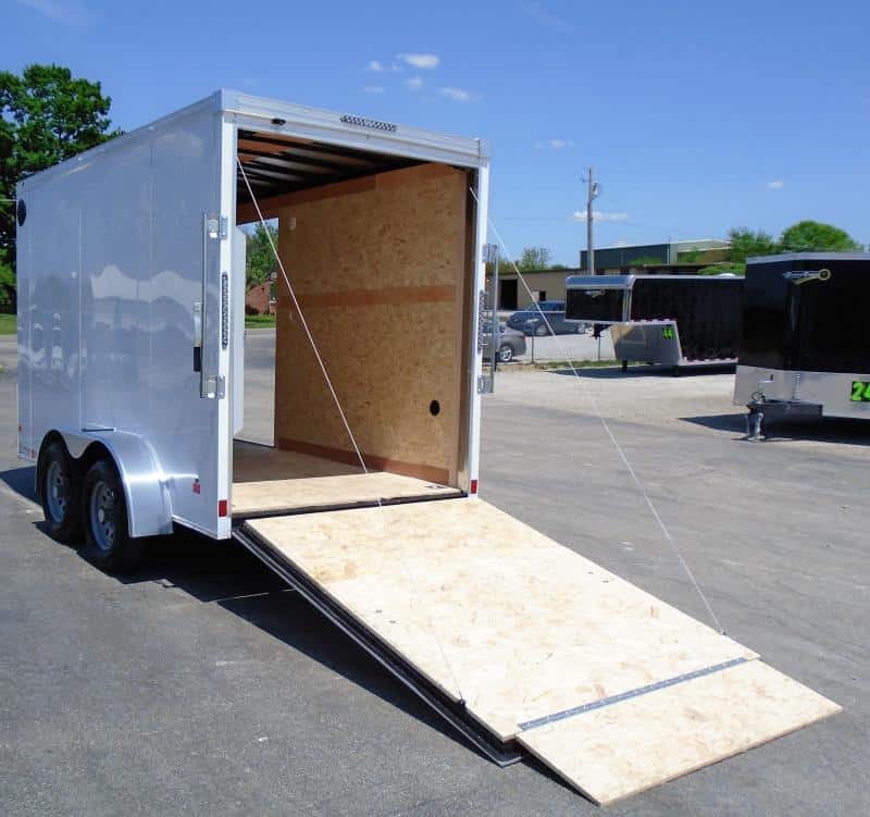 Enclosed Cargo Trailer For Sale 2022 6' x 12' Tandem Axles Ramp Door ...