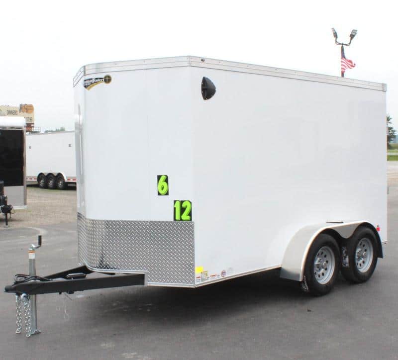 Enclosed Cargo Trailer For Sale 2022 6' x 12' Tandem Axles Ramp Door ...