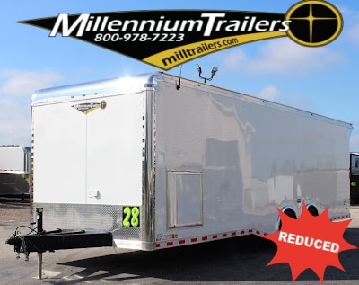 Enclosed Car Trailer Loaded 2022 28' w/Burn-Out Package - Millennium ...