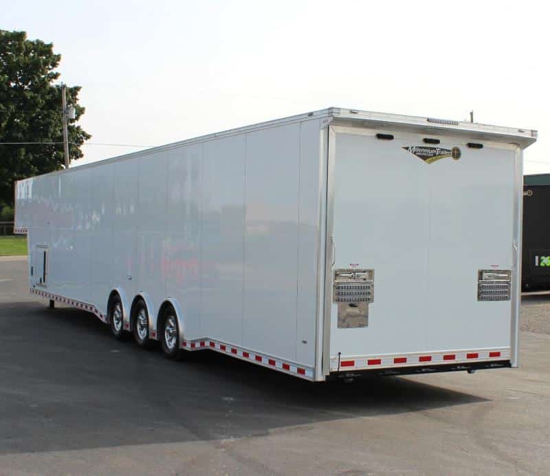 Enclosed Racing Trailer 2023 48' 92in. Wide Ramp Door - Millennium Trailers