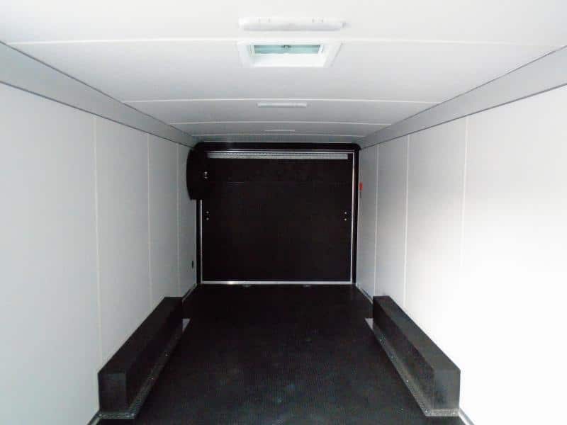 Enclosed Car Hauler Trailer 2023 24' Finished Interior & Black Viper ...