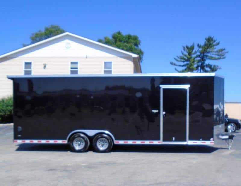 Enclosed Car Trailer 24' 2023 7 ft. 6 in. Interior & V-Nose ...