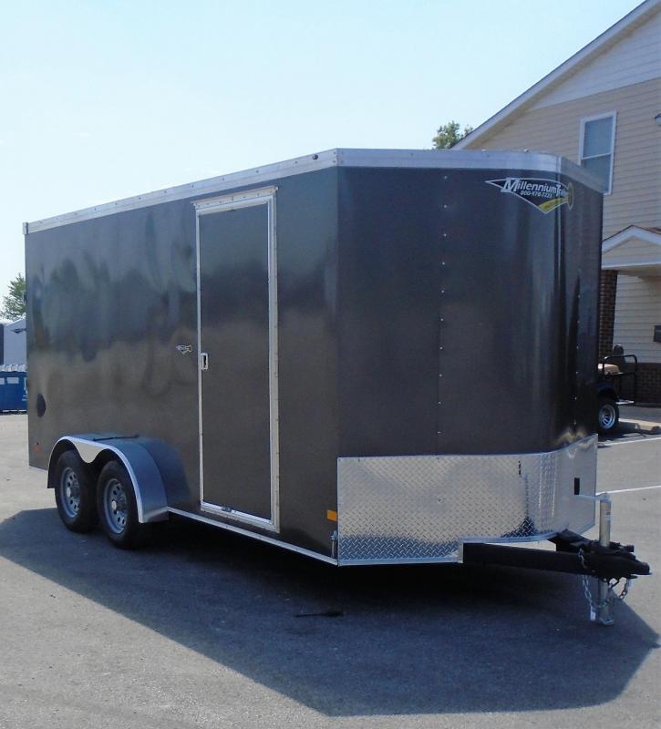 Enclosed Cargo Trailers For Sale 7' x 16' Ramp Door 7' Interior ...