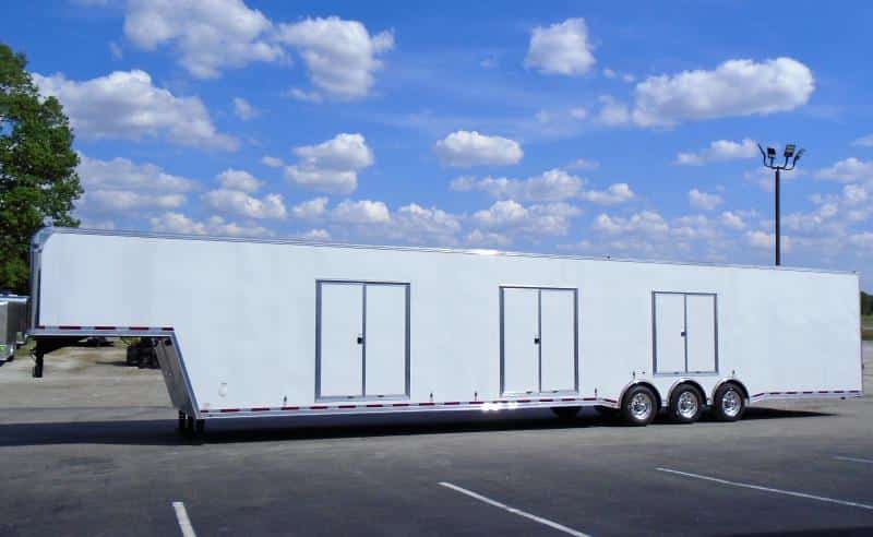 Enclosed Gooseneck Trailer Titled Never Used 53' Ramp Overs 98in. Wide ...