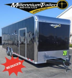Enclosed Car Trailer 28' 12 inches Extra High Finished Interior ...