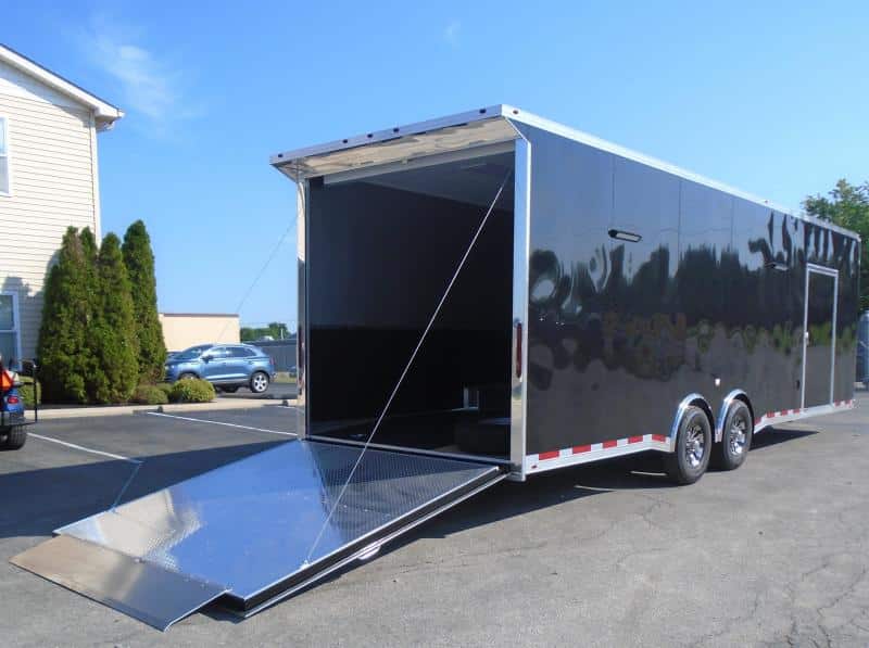 Enclosed Car Trailer 28' 12 inches Extra High Finished Interior ...