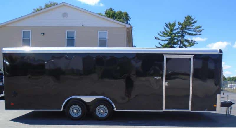 Enclosed Car Trailer 2022 24' 94 in. Wide Ramp Door Opening ...