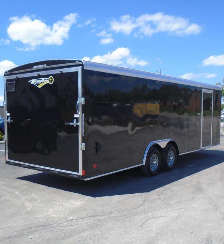 Enclosed Car Trailer 2022 24' 94 in. Wide Ramp Door Opening ...