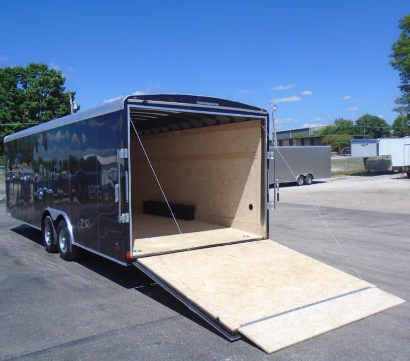 Enclosed Car Trailer 2022 24' 94 in. Wide Ramp Door Opening ...