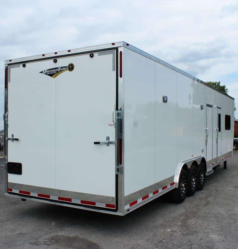 Enclosed Trailer with Living Quarters 40' 2023 Sleeps 4 - Millennium Trailers