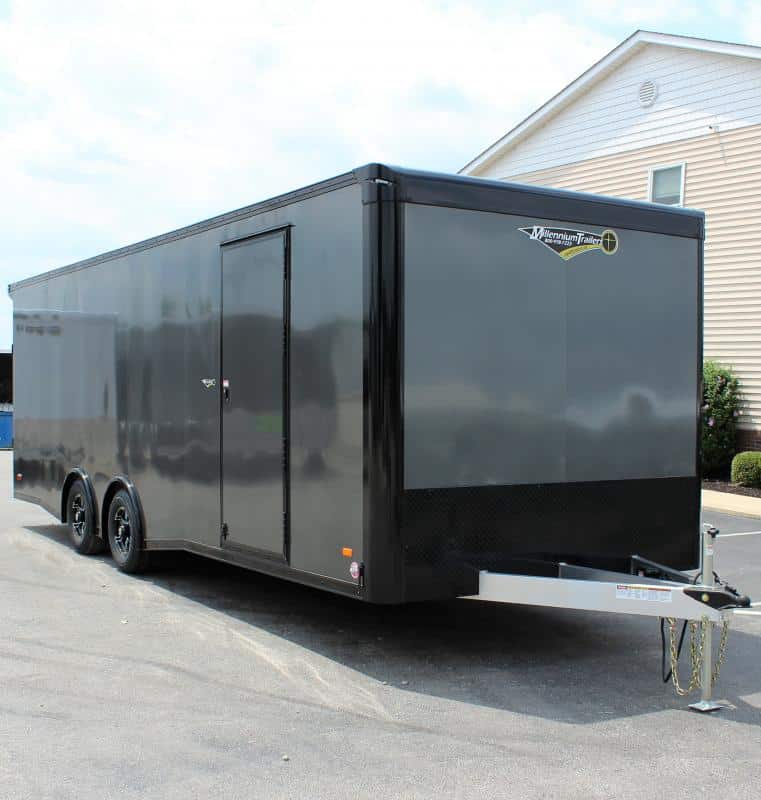 Enclosed Car Trailer Aluminum Frame 2023 24' w/Finished Interior ...