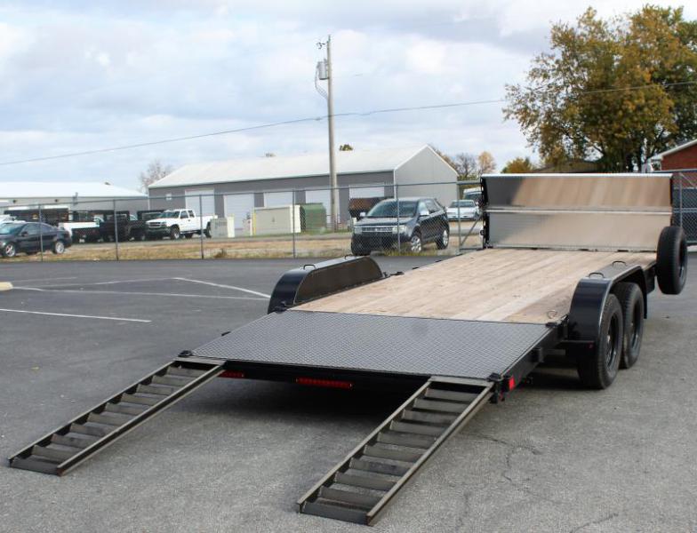 Used Open Car Trailer 2022 Hull Porter 20' Adjustable Ramps Removable ...