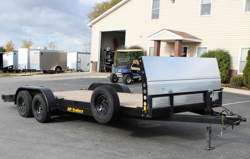 Used Open Car Trailer 2022 Hull Porter 20' Adjustable Ramps Removable ...