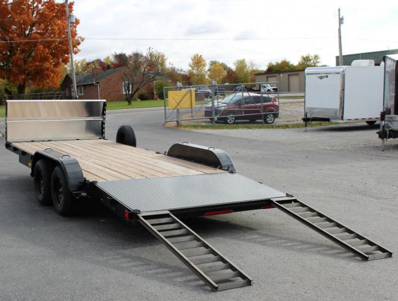 Used Open Car Trailer 2022 Hull Porter 20' Adjustable Ramps Removable ...