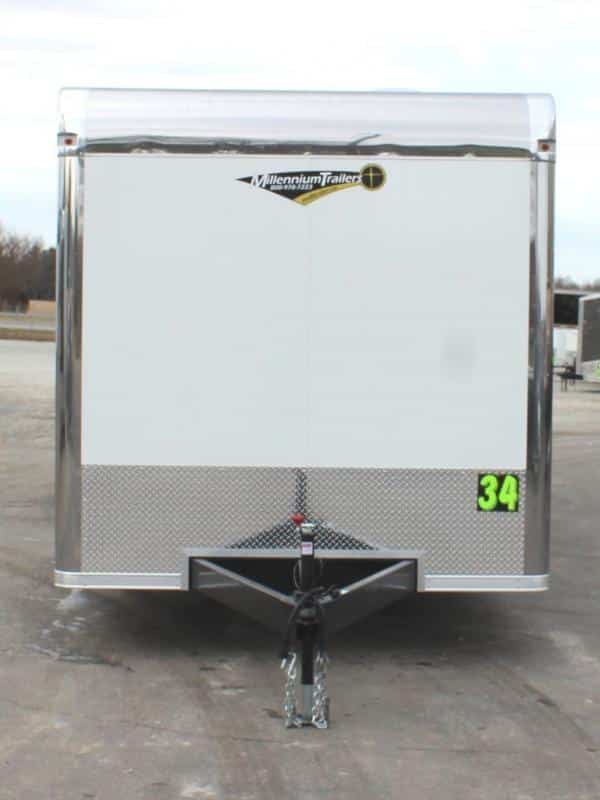 Enclosed Car Trailer For Sale Bathroom Package 2023 34' Electric Awning ...