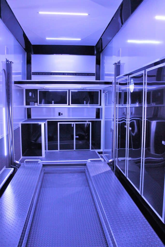 Enclosed Stacker Trailer 2023 24' Eliminator 13' Lift & Loaded Out ...