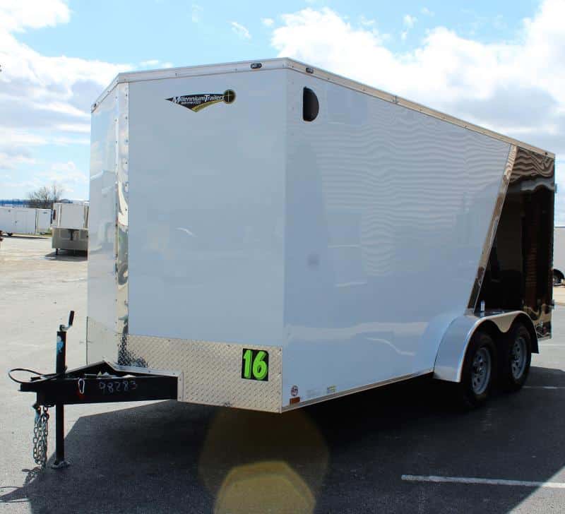 Enclosed Cargo Trailer 2022 7' X 16' Double Rear Doors LED Lighting ...