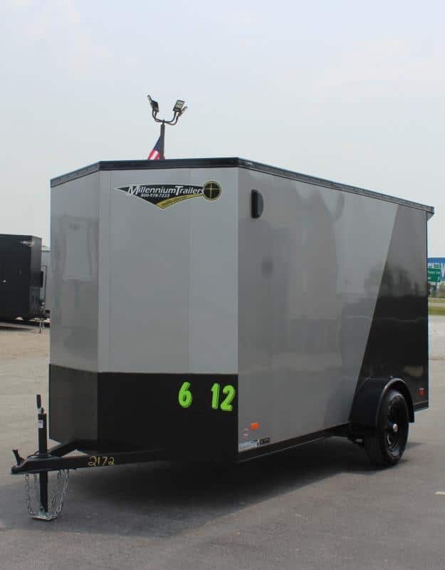 Enclosed Cargo Trailer 2023 6' X 12' Ramp Door & Black-Out Pkg ...