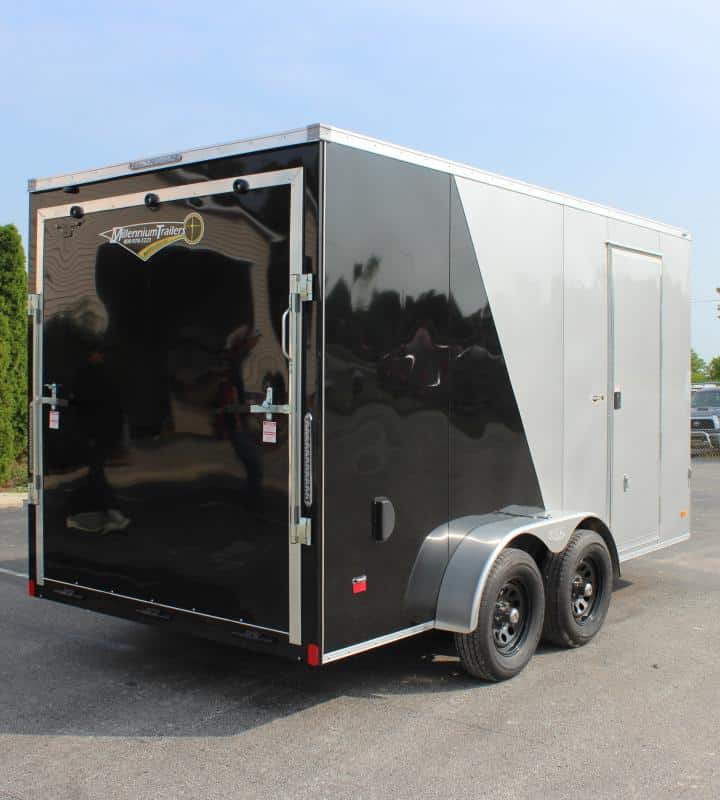 Enclosed Cargo Trailer 2024 7' X 14' Slant V-Nose & Ramp Door ...