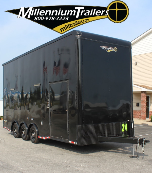 Enclosed Stacker Trailer 2023 24' Eliminator 13' Lift & More ...