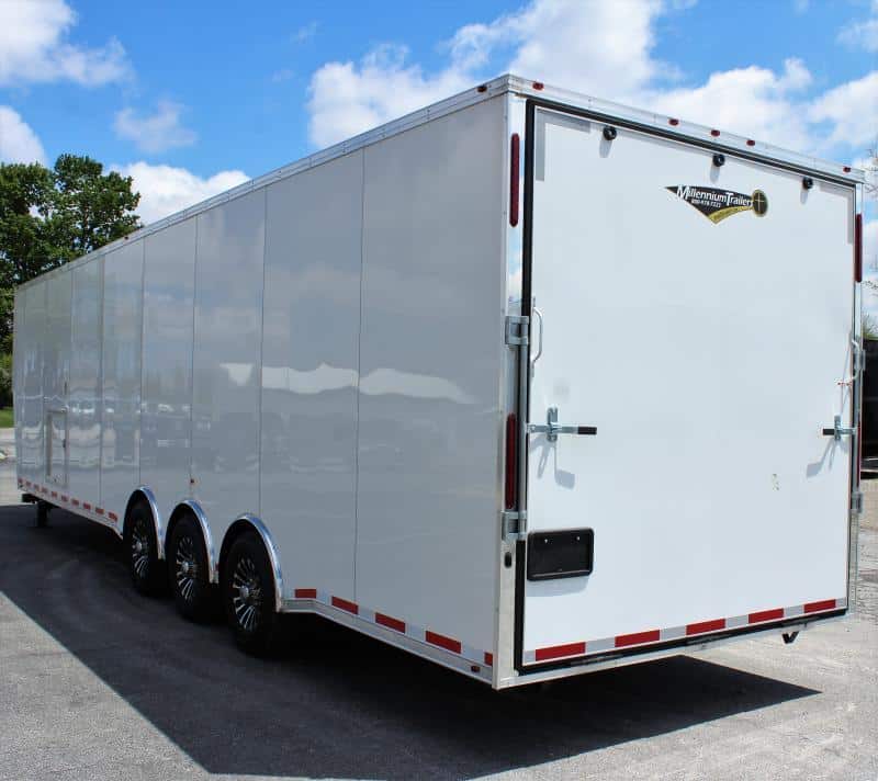 Enclosed Race Car Trailer With Mini Living Quarters 2023 40' Millennium ...