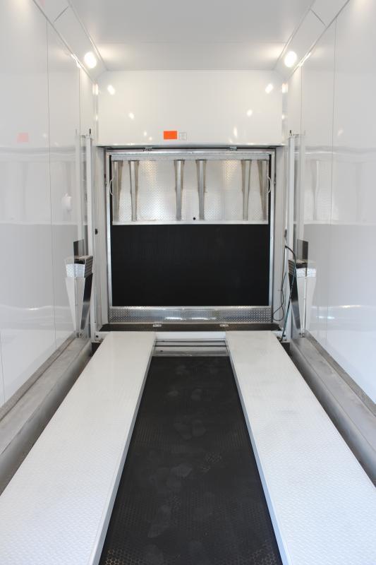 Enclosed Stacker Trailer 2024 28' Aluminum Edge 16' Lift & Loaded Out ...