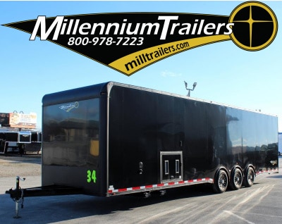 34ft. Enclosed Car Trailer with Full Bathroom