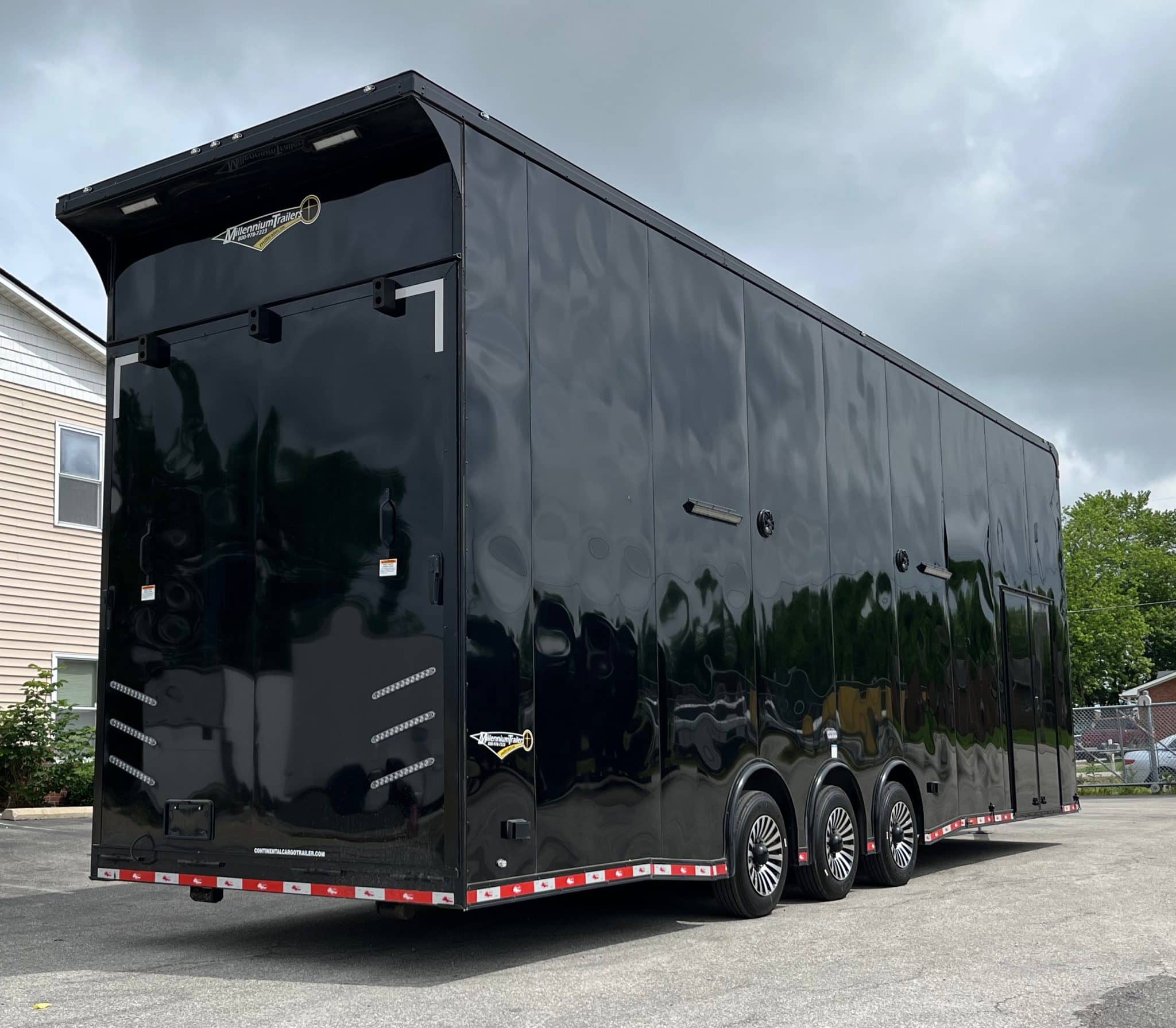 Custom Enclosed Trailers for Sale - Race Living Quarters Stacker